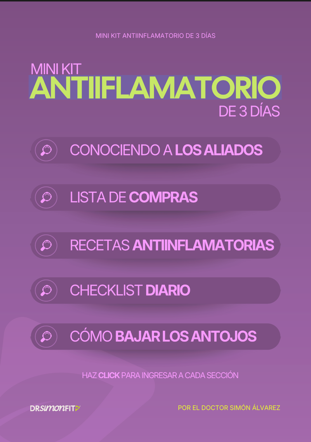 Mini kit Antiiflamatorios – Dr. Simon Fit